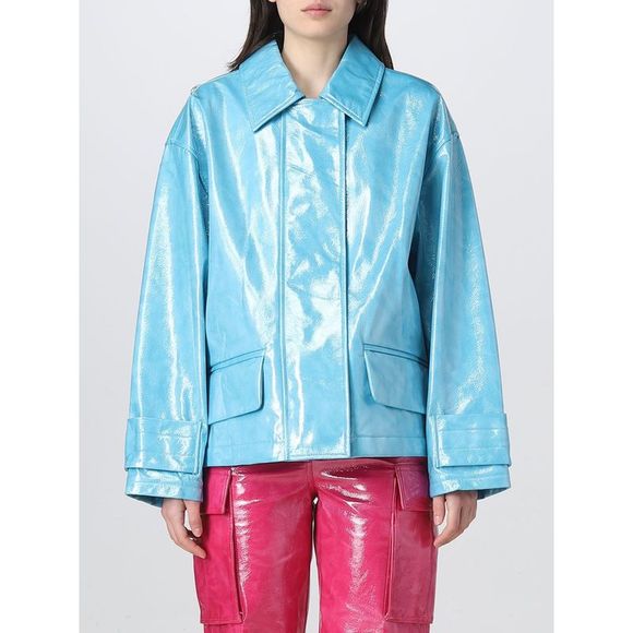 Stand Studio | Jackets & Coats | Stand Studio Jacket Woman Blue | Poshmark